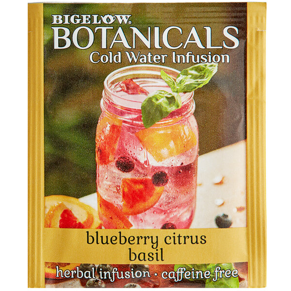 Bigelow Botanicals Blueberry Citrus Basil Cold Water Infusion Tea Bags ...