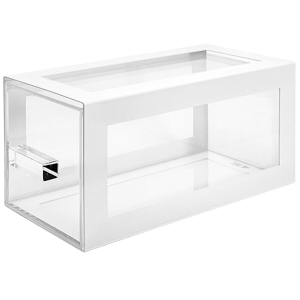 Front of the House 13" x 6 1/4" x 6 1/4" White Metal Display Drawer ...