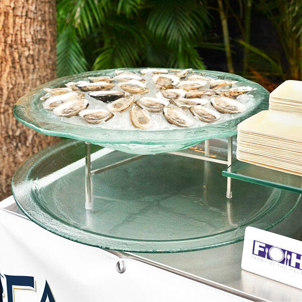 Front of the House 16" x 5 1/4" Stainless Steel Riser