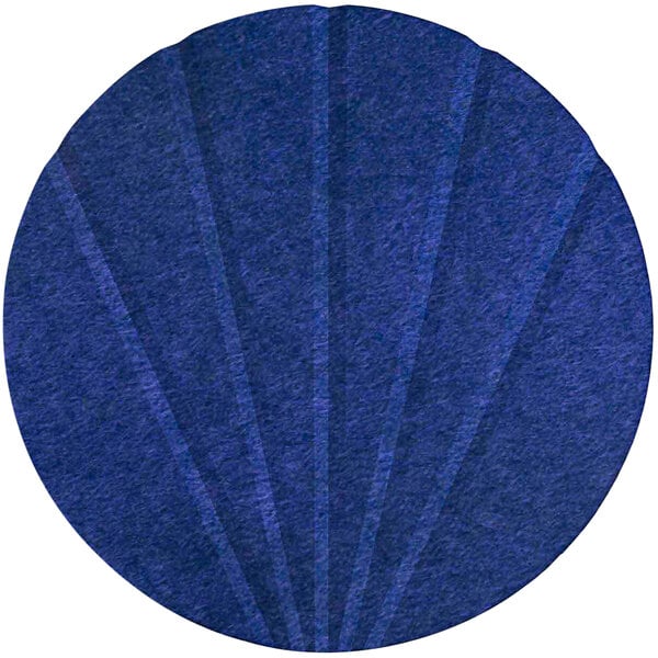 Versare SoundSorb 12" Blue Beveled Wall-Mounted Acoustic Fan Circle ...