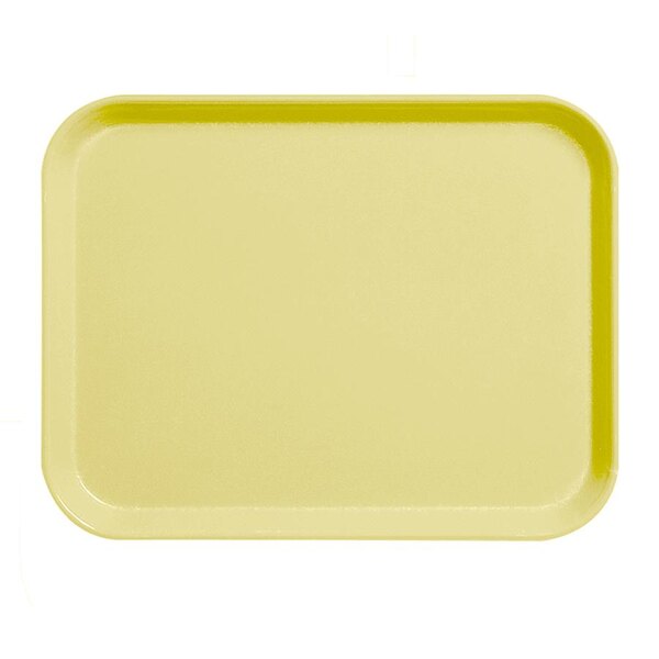 Cambro 1520CL145 15" x 20" Yellow Camlite Tray - 12/Case