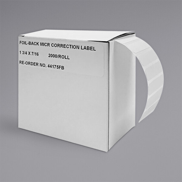 Controltek USA 550072 1 3/4" 4-mil Foil-Backed Correction Labels ...