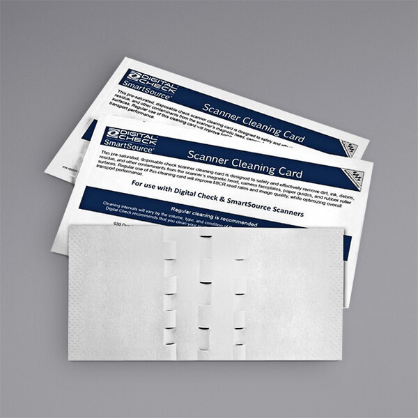 Controltek USA 510022 Digital Check / SmartSource Scanner Cleaning Card ...
