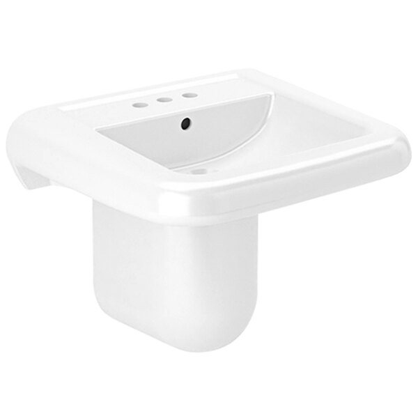Sloan 3873065 Vitreous China Wall Mounted Ledgeback TAS Compliant ...