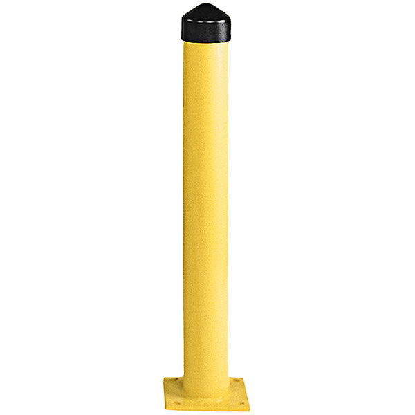 Eagle Manufacturing 1763 6 5/8" x 36" Safety Yellow Steel Bollard Post