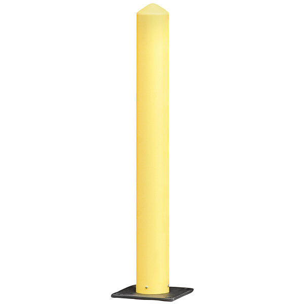 Eagle Manufacturing 1733 7" x 42" Safety Yellow Plastic Bollard Post