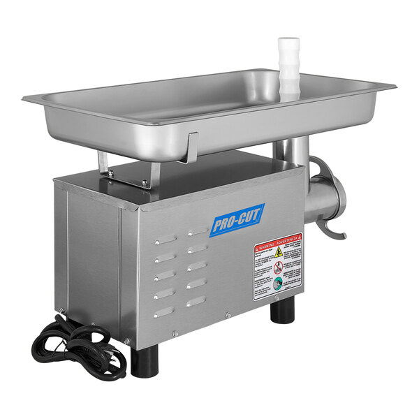 ProCut KG-12-SS #12 Stainless Steel Electric Meat Grinder - 115V, 3/4 hp