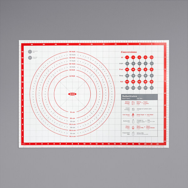 OXO Good Grips 24 1/2" x 17 1/2" Non-Stick Silicone All-In-One Pastry ...