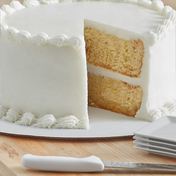 24" White Corrugated Cake Circle - 100/Case