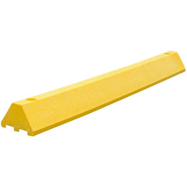 Plastics-R-Unique 4648PBYL Standard 4" x 6" x 4' Yellow Parking Block ...