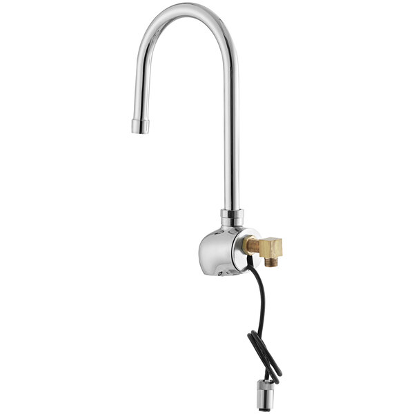 Waterloo Wall Mount Hands-Free Sensor Faucet with 6 3/8" Gooseneck Spout