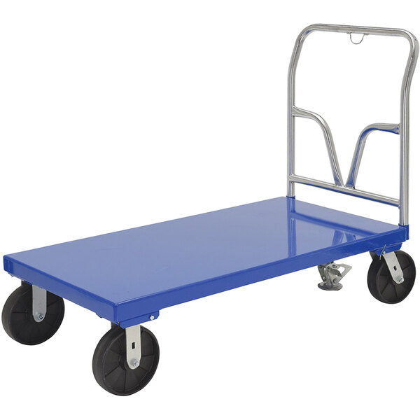 Vestil SPT-2448 24" x 48" Blue Steel Platform Truck - 3600 lb. Capacity
