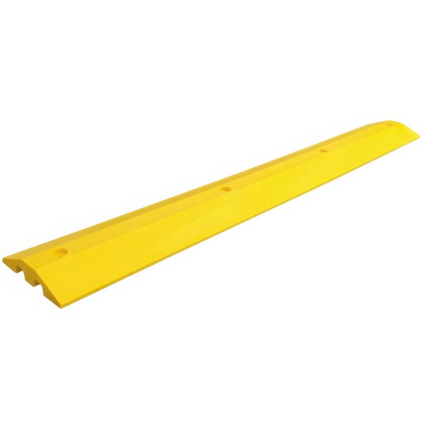 Plastics-R-Unique 21072SBYL 2" x 10" x 6' Yellow Plastic Speed Bump ...