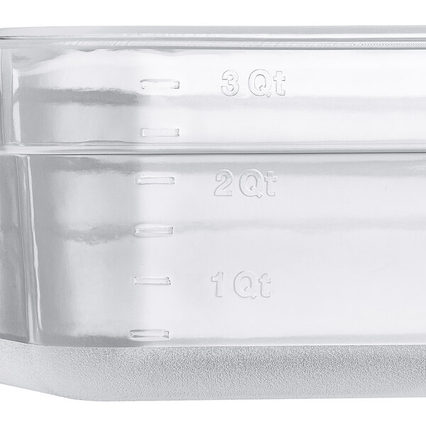 Vigor 1/3 Size 4" Deep Translucent Polypropylene Food Pan