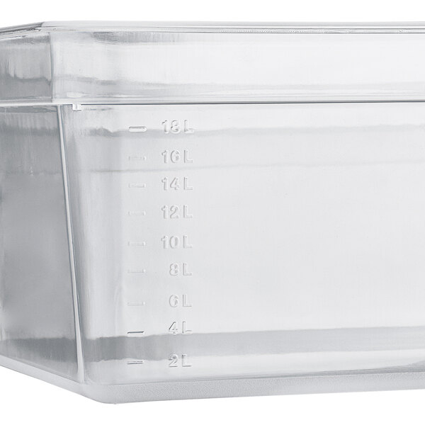 Vigor Full Size 8" Deep Translucent Polypropylene Food Pan