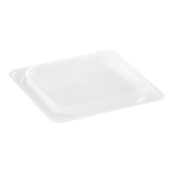 Vigor 1/6 Size Translucent Polypropylene Secure Sealing Lid