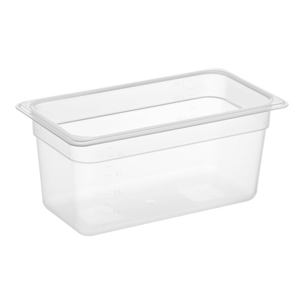 Vigor 1/3 Size 6" Deep Translucent Polypropylene Food Pan