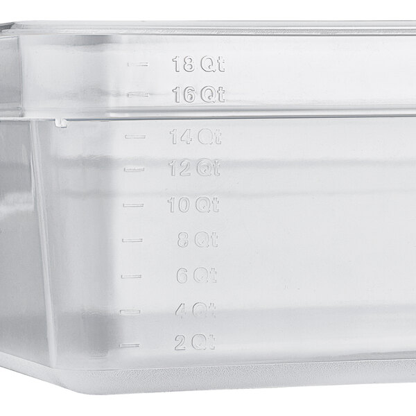 Vigor Full Size 6" Deep Translucent Polypropylene Food Pan