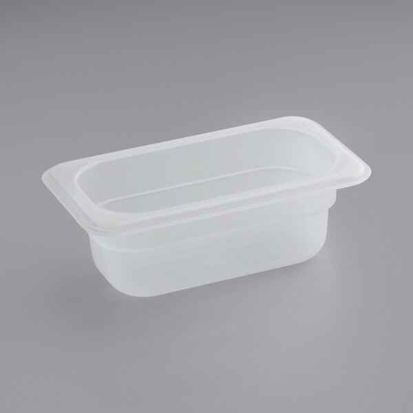 Vigor 1/9 Size 2 1/2" Deep Translucent Polypropylene Food Pan