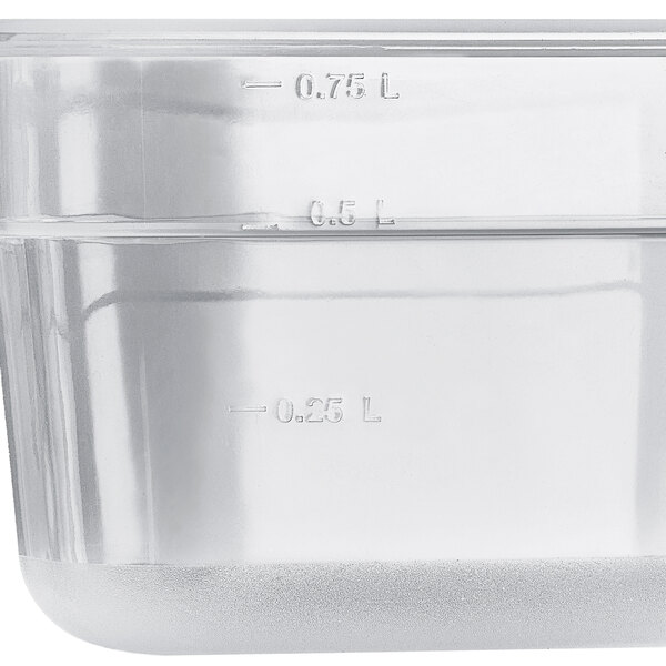 Vigor 1/9 Size 4" Deep Translucent Polypropylene Food Pan