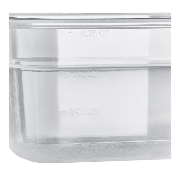 Vigor 1/9 Size 4" Deep Translucent Polypropylene Food Pan