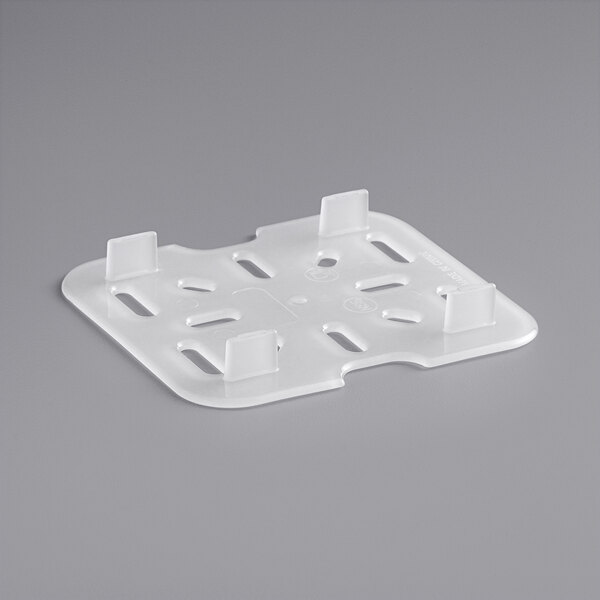 Vigor 1/6 Size Translucent Polypropylene Drain Tray