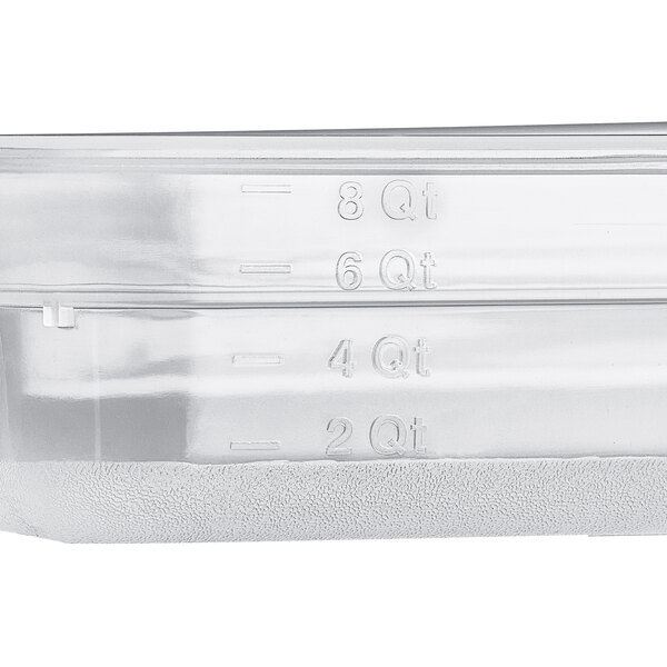 Vigor Full Size 2 1/2" Deep Translucent Polypropylene Food Pan