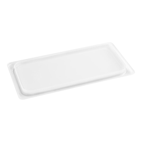 Vigor 1/3 Size Translucent Polypropylene Secure Sealing Lid