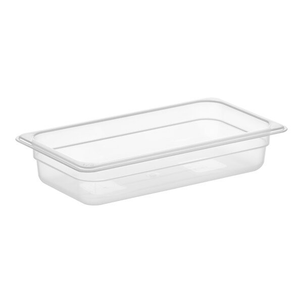 Vigor 1/3 Size 2 1/2" Deep Translucent Polypropylene Food Pan