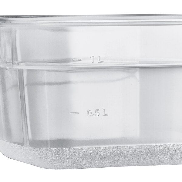 Vigor 1/6 Size 4" Deep Translucent Polypropylene Food Pan