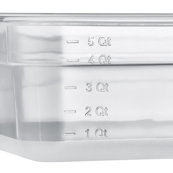 Vigor 1/2 Size 4" Deep Translucent Polypropylene Food Pan