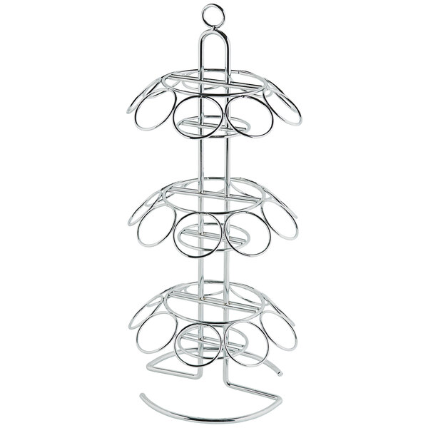 Tablecraft 27-Hole Chrome-Plated Steel Cone Holder