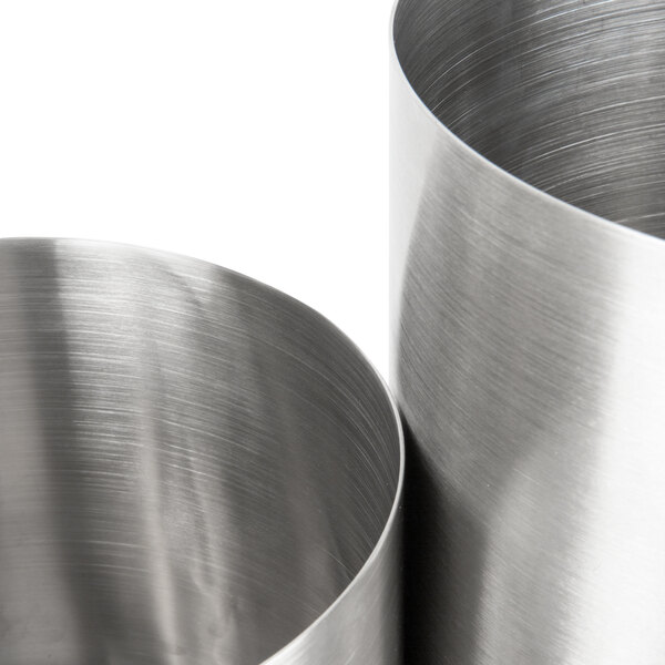 Tablecraft RR3 3 Piece Round Stainless Steel Nesting Riser Set