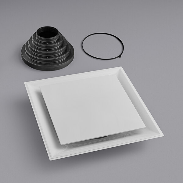 American Louver Company STR-PQ-W-NRD Stratus Universal Plaque Diffuser ...