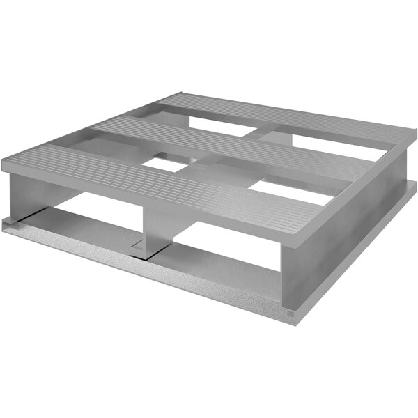 Vestil AP-2424 24" x 24" x 6" Aluminum Half Pallet with 4,000 lb. Capacity