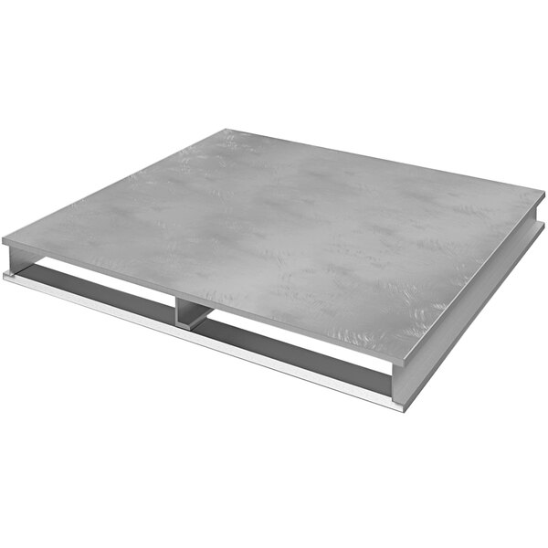 Vestil AP-ST-2424 24" x 24" x 5 1/16" Solid Top Aluminum Half Pallet ...