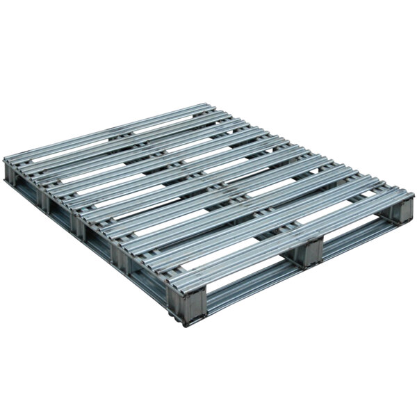 Vestil SPL-4048 48" x 40" x 4 3/4" Galvanized Steel Pallet - 8,000 lb ...