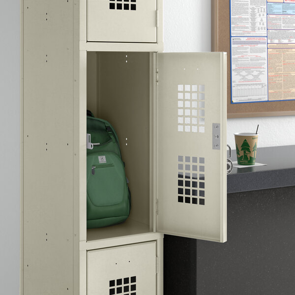 Regency Space Solutions Beige 12" x 12" x 78" Single, 3 Tier Locker ...