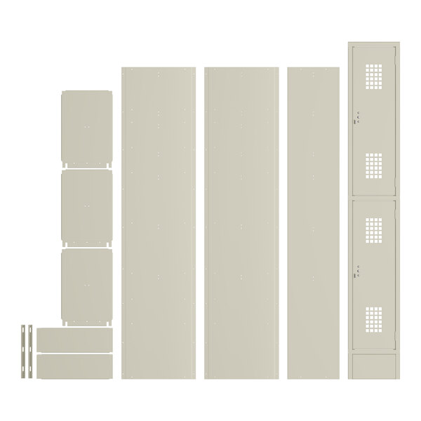 Regency Space Solutions Beige 12" x 18" x 78" Single, 2 Tier Locker ...