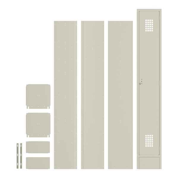 Regency Space Solutions Beige 12" x 12" x 78" Single, 1 Tier Locker ...