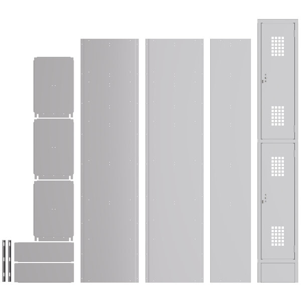 Regency Space Solutions Gray 12" x 18" x 78" Single, 2 Tier Locker ...