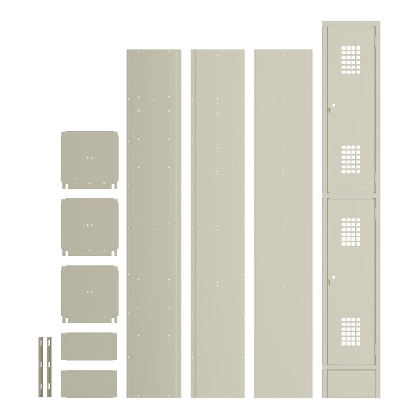 Regency Space Solutions Beige 12" x 12" x 78" Single, 2 Tier Locker ...