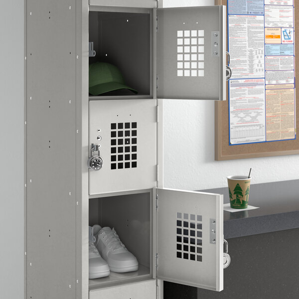 Regency Space Solutions Beige 12" x 12" x 78" Single, 6 Tier Locker ...