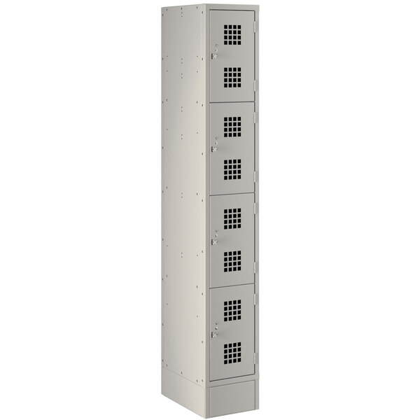 Regency Space Solutions Beige 12" x 18" x 78" Single, 4 Tier Locker ...