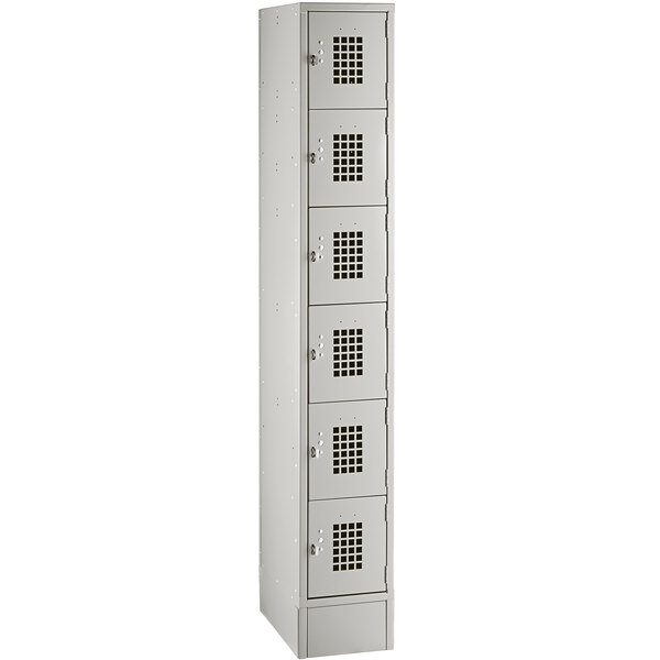 Regency Space Solutions Beige 12" x 18" x 78" Single, 6 Tier Locker ...