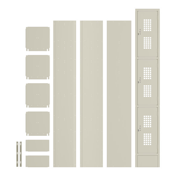Regency Space Solutions Beige 12" x 12" x 78" Single, 3 Tier Locker ...