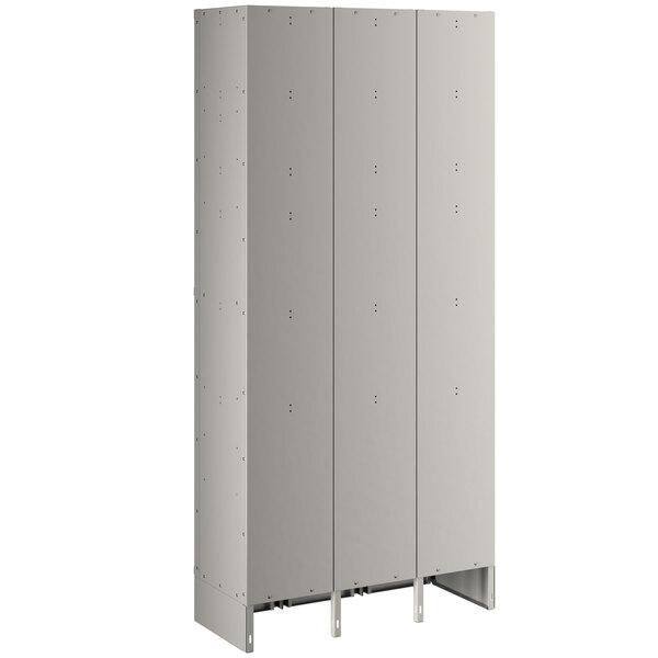 Regency Space Solutions Beige 36" x 15" x 78" 3 Wide, 2 Tier Locker ...