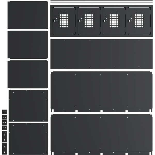 Regency Space Solutions Black 45" x 18" Wall Mount Locker- Unassembled