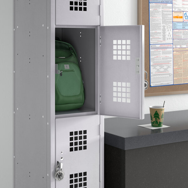 Regency Space Solutions Gray 12" x 18" x 78" Single, 4 Tier Locker ...