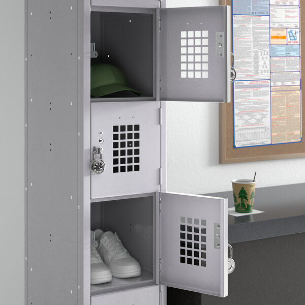 Regency Space Solutions Gray 12" x 18" x 78" Single, 6 Tier Locker ...